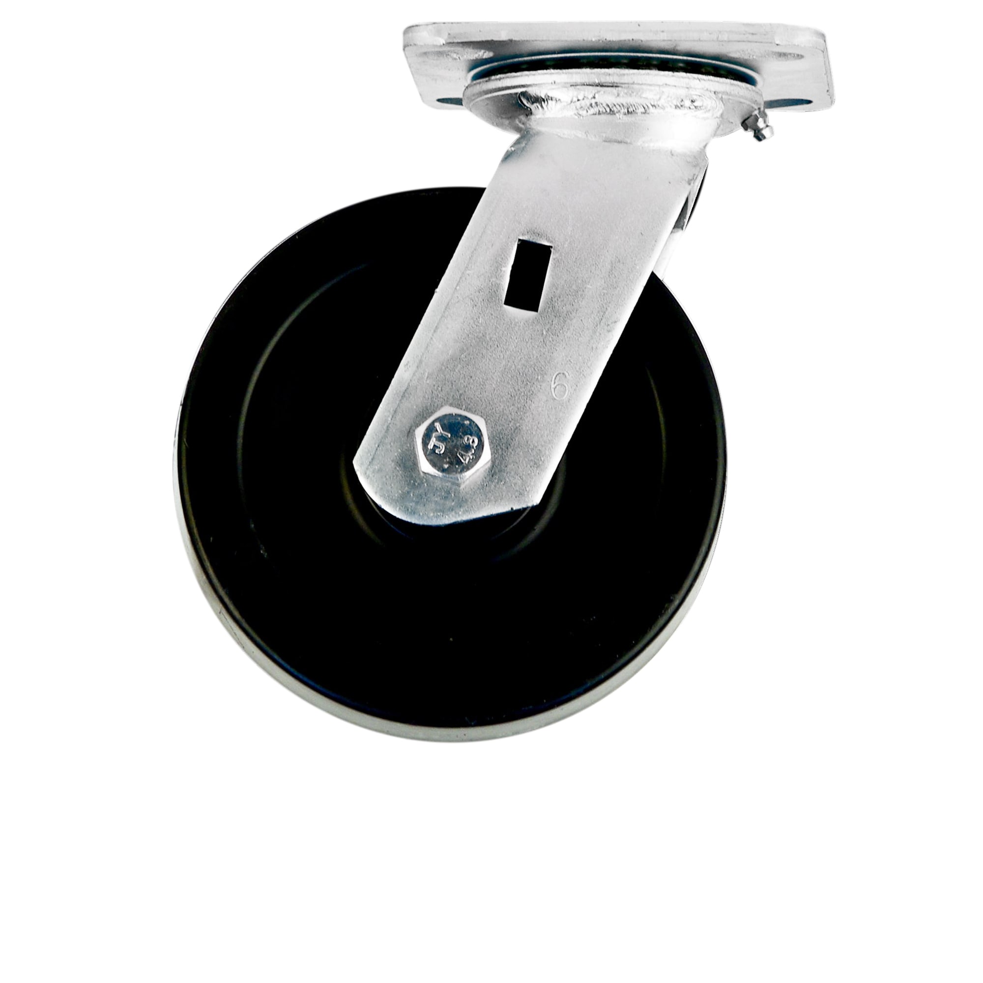 New Age 6" Plate Caster, No Brake (C490)
