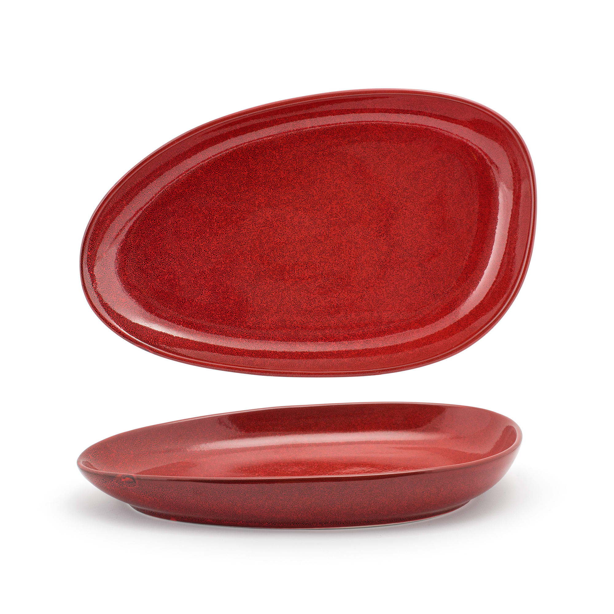 Front of the House Oval Kiln® Plate - 11" x 7", Porcelain, Chili ...