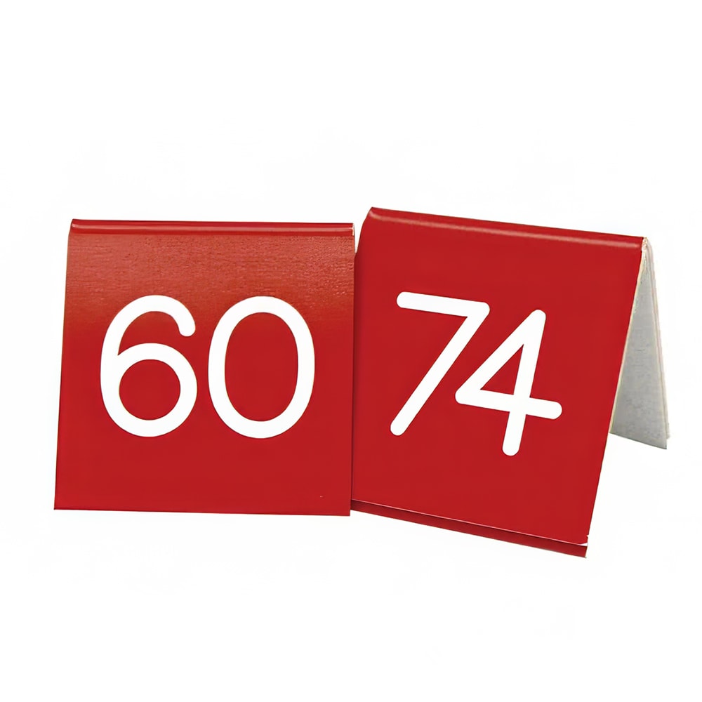 Cal-Mil 269-1 3" Square Tabletop Number Tent - Any Number Sequence ...