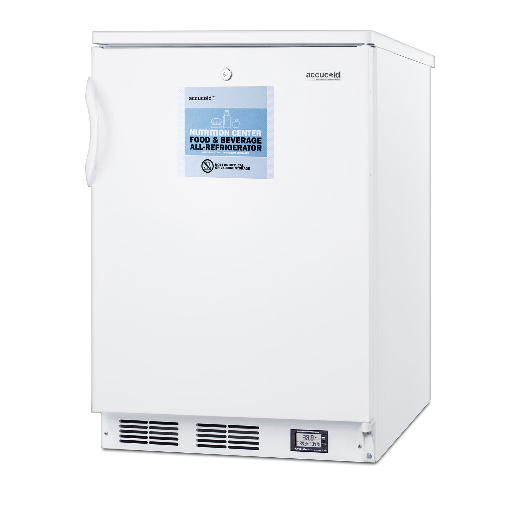 Accucold 23 5/8" W Undercounter Nutrition Center Refrigerator w/ (1 ...