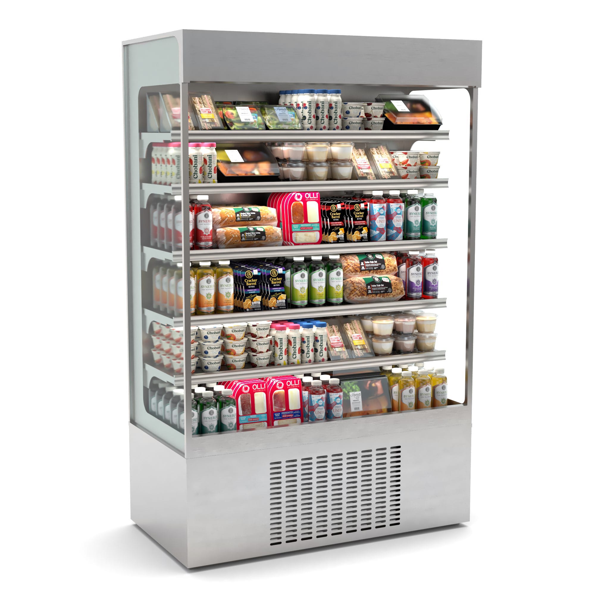 Hussmann MDN-4775S1A 46 7/8" Vertical Open Air Cooler w/ (6) Levels, 120v