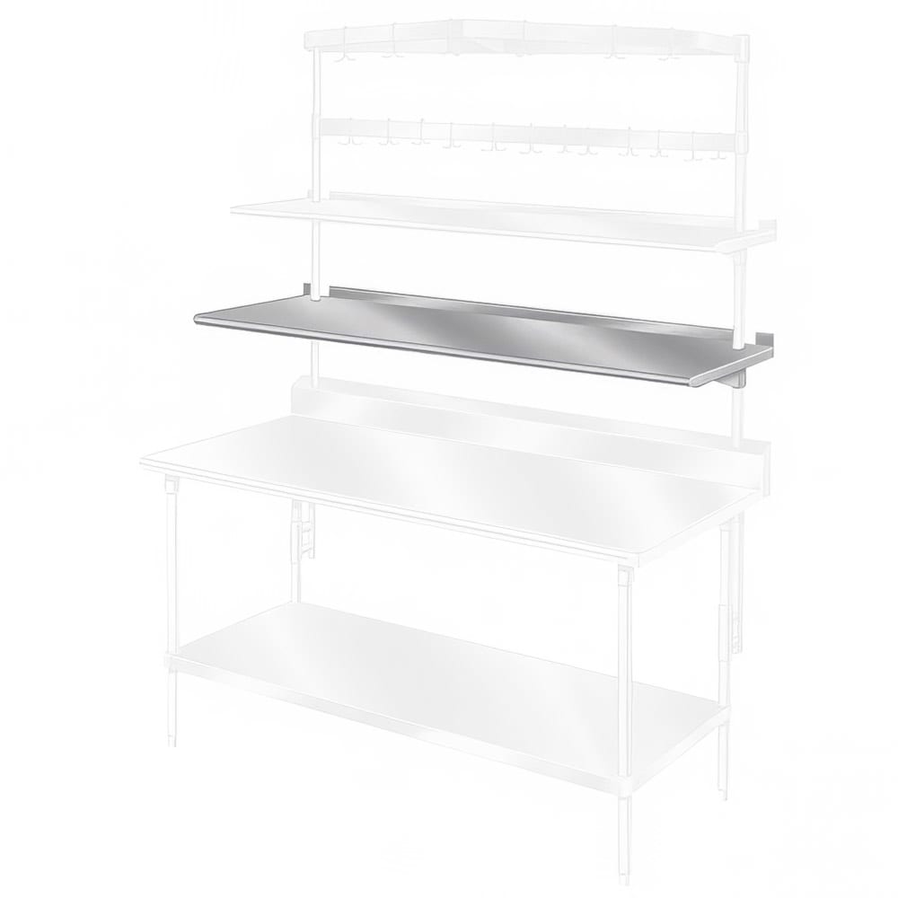 Advance Tabco PT-12S-36 36" Table Mount Shelf - 1 Deck, Splash-Mount ...