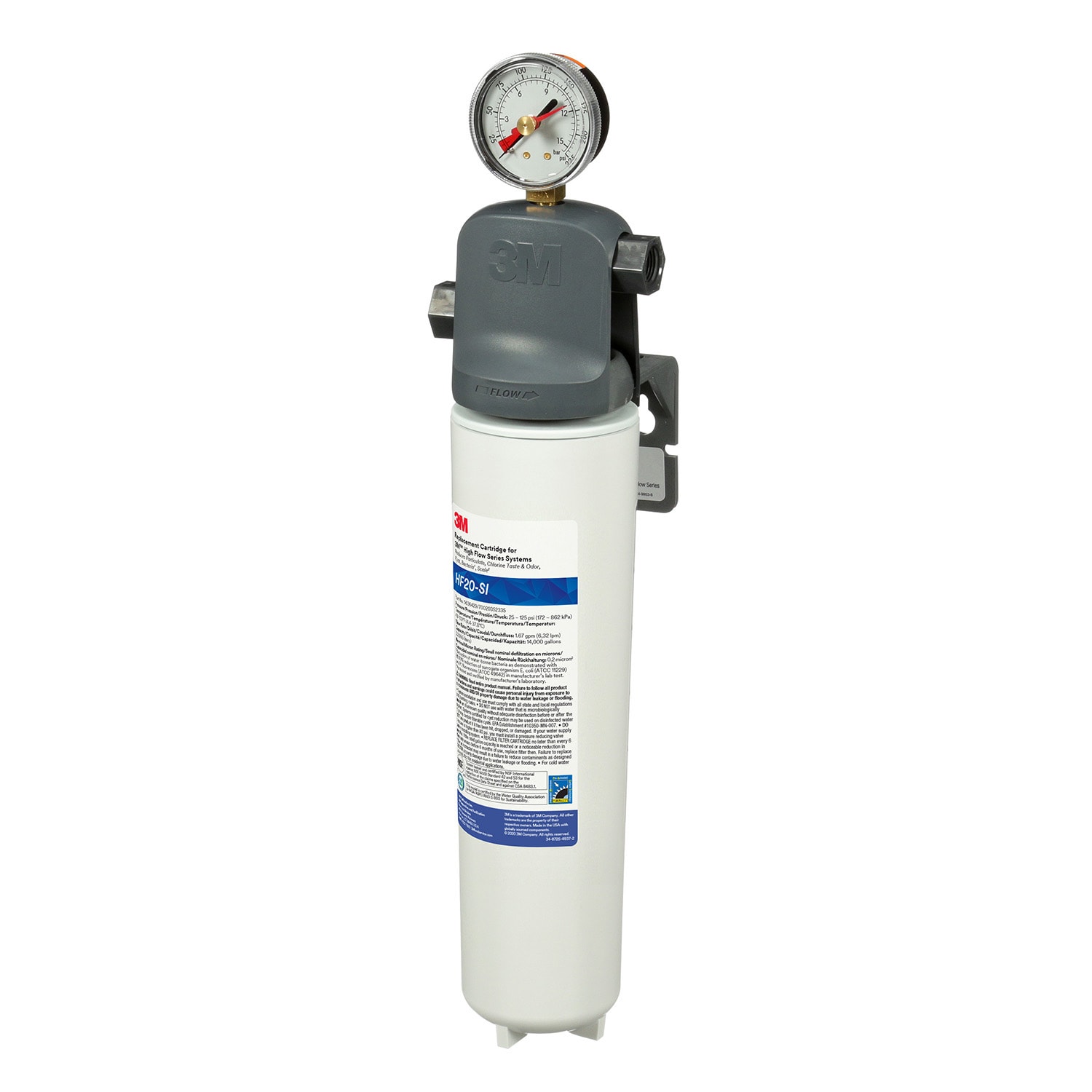 3M Cuno BEV130 Single Combination Water Filter Cartridge Assembly, Valve