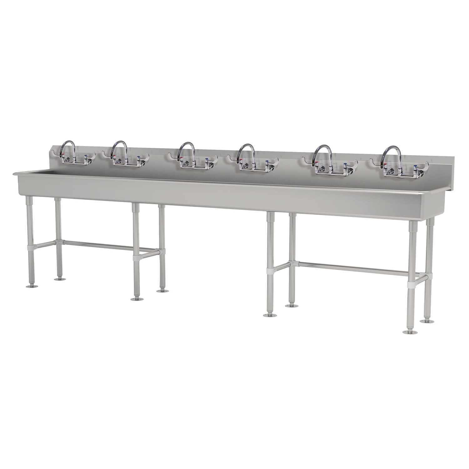 Advance Tabco FS-FM-120-ADA-F 120" Freestanding Multiwash Hand Sink w ...