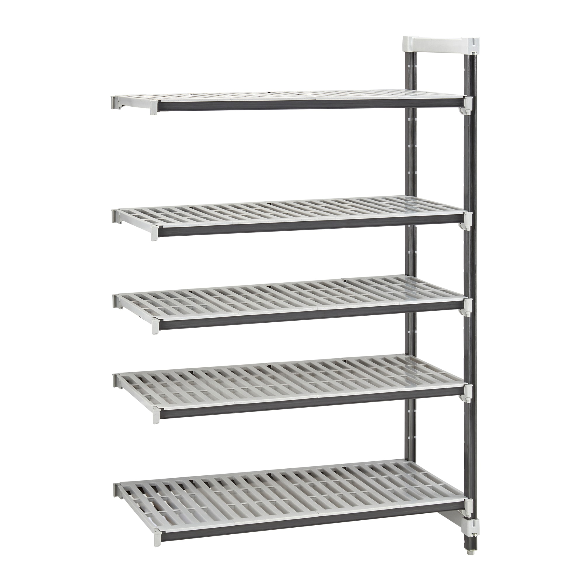 Cambro EXA213672V5480 36" NSF 5-Tier Heavy-Duty Plastic Shelving Unit ...