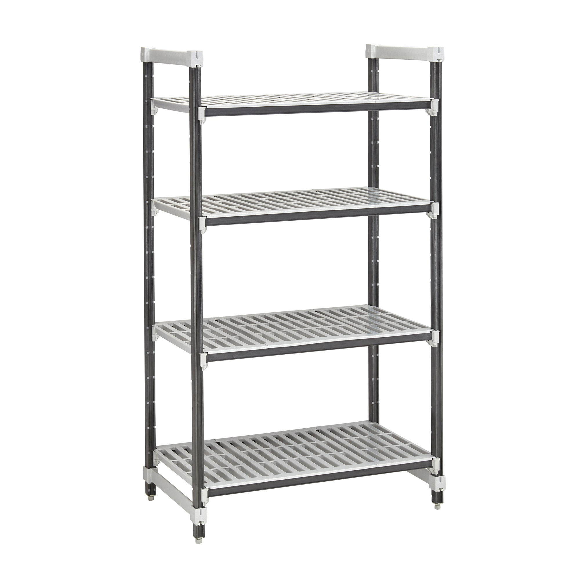 Cambro EXU217272V4480 72" NSF 4-Tier Heavy-Duty Plastic Shelving Unit ...