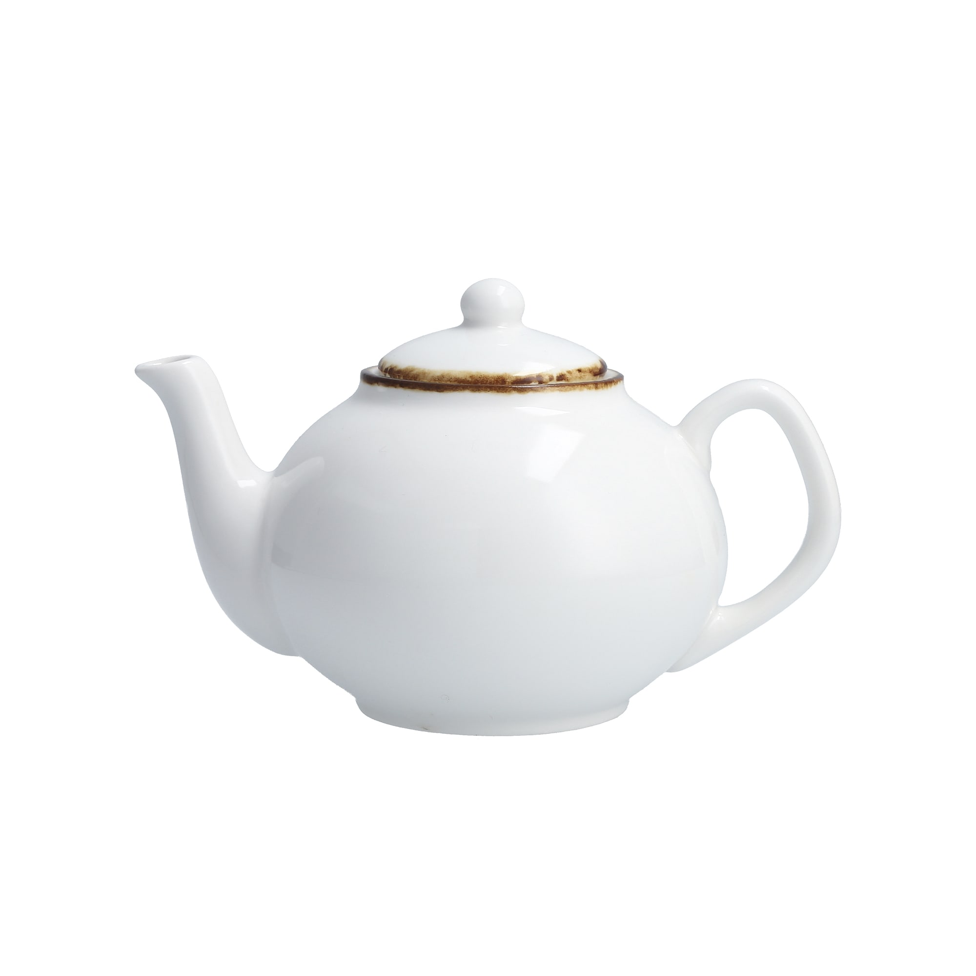 Fortessa 16 oz Spice Salt Tea Pot w/Lid - China, White (TC7400.DV.4.36)