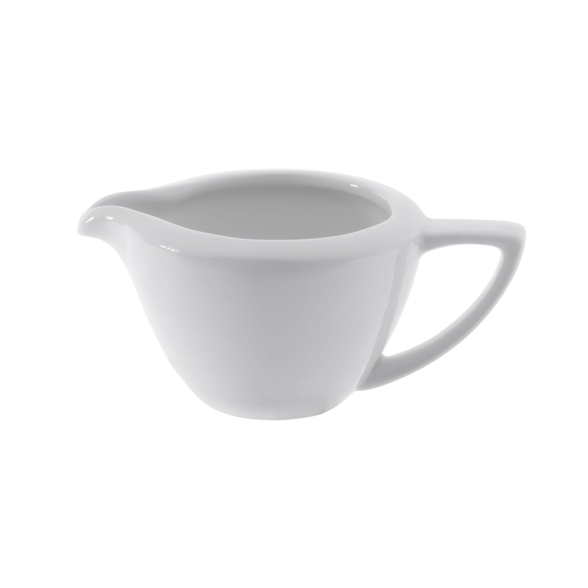 Churchill 2 1/2 oz Ultimo Creamer - Glazed Ceramic, White (WHB251)