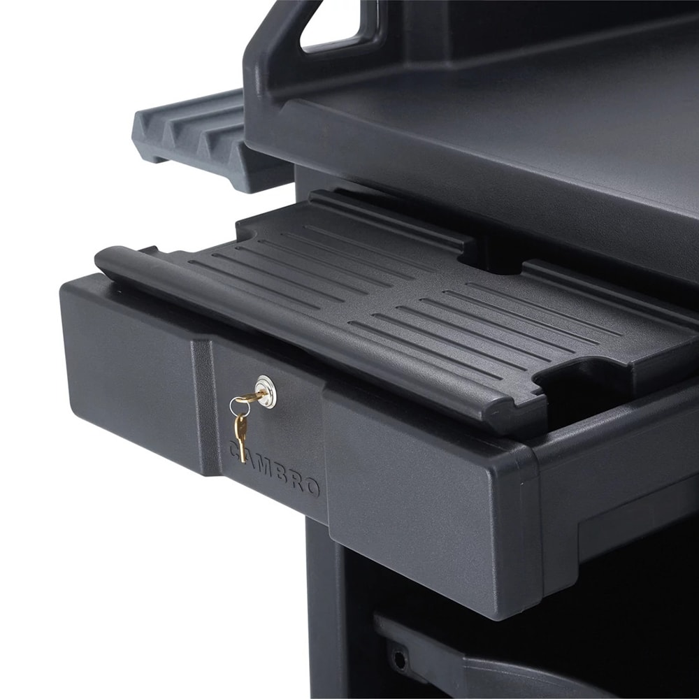 Cambro VCS32KEYT110 Versa Cart Keyboard Tray, Black
