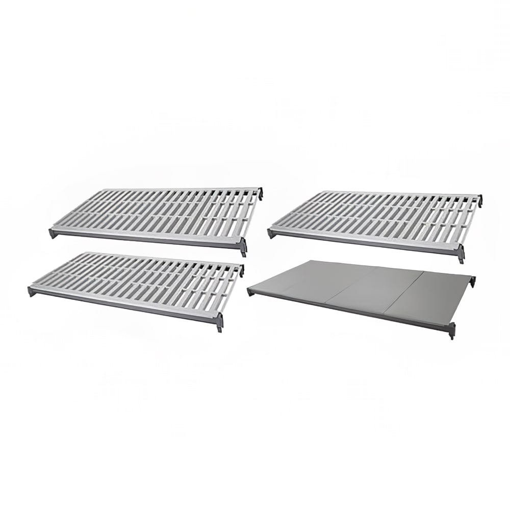 Cambro CBSK2136VS4580 Camshelving® Basics Polymer Louvered/Solid Shelf ...