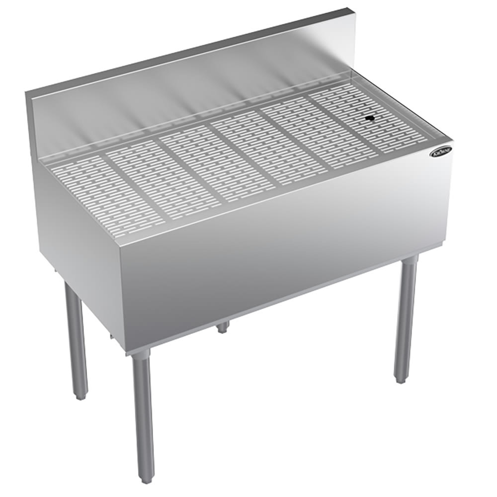 Krowne KR19-GS36 Under Bar Freestanding Drainboard - 6 1/2" Back Splash ...