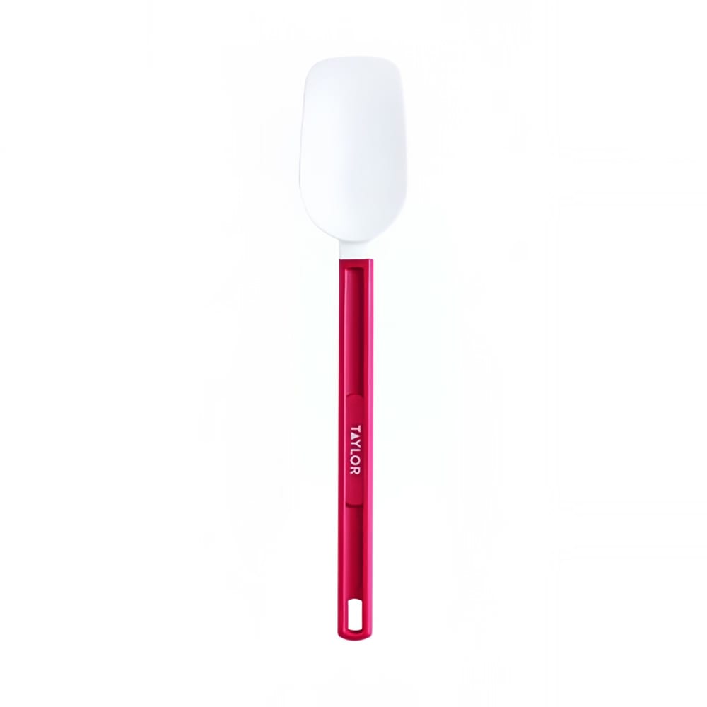 Taylor 5302557 10" Scraper Spoon Spatula - Silicone, Red Handle