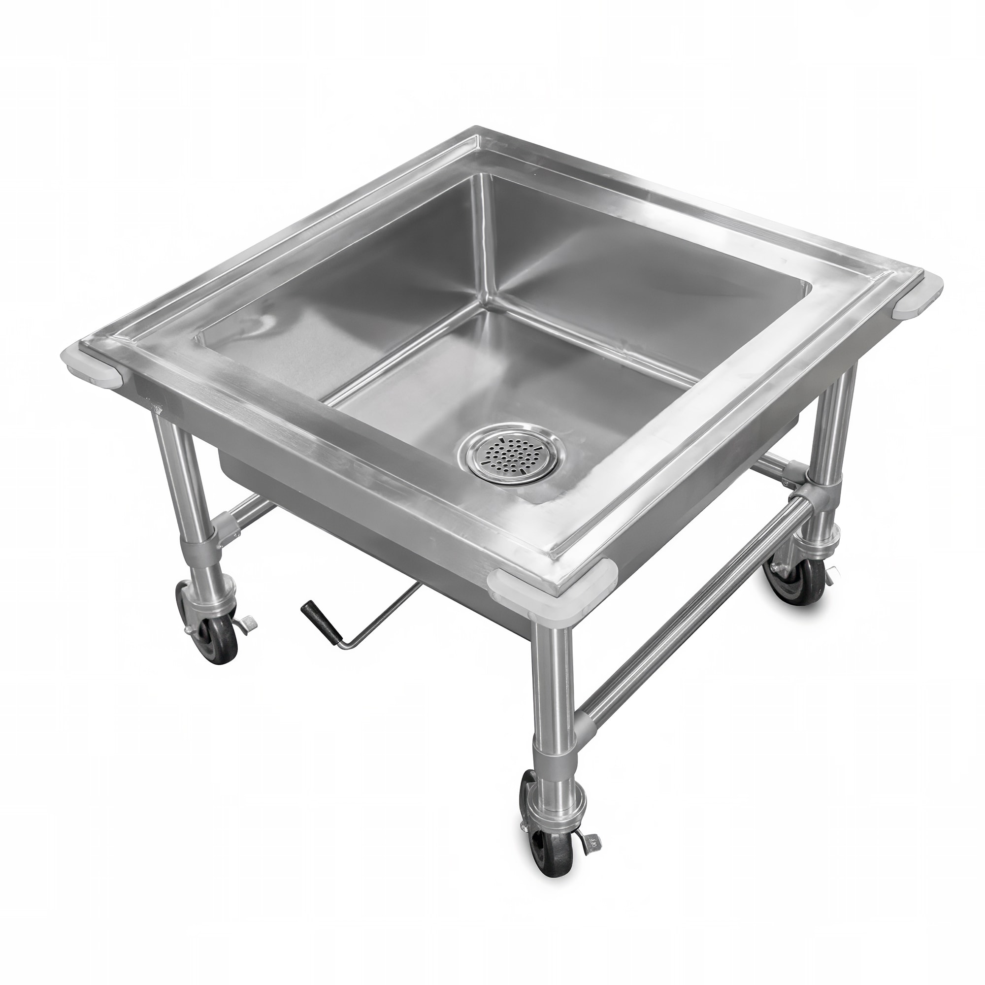 Splash Mobile Mop Sink w/ 20"D Bowl, Stainless Steel (M-SS-208)