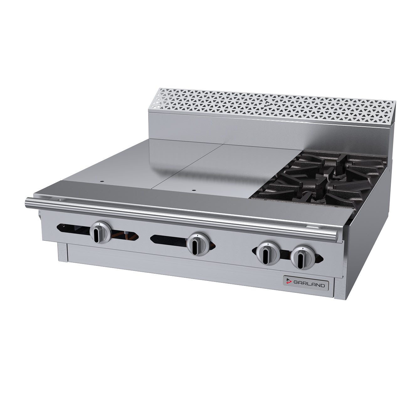 Garland C36-12M 36" 2 Burner Gas Range w/ (2) Hot Tops - Modular ...