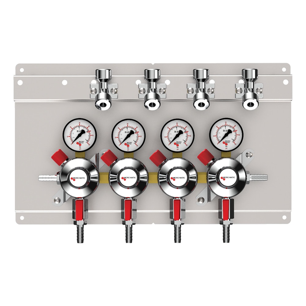 Micro Matic 8241-PP Quadruple Gauge Secondary Regulator Panel