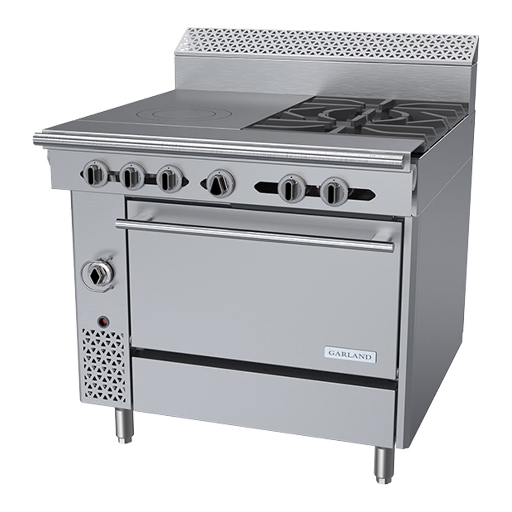 Garland C36-17R 36" 2 Burner Gas Range w/ Hot Top & Standard Oven ...