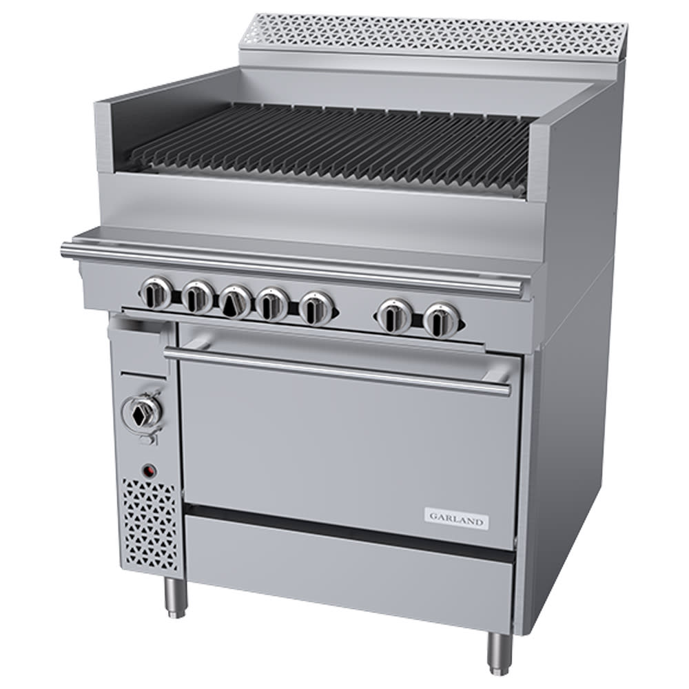 Garland C36-NRC 36" Gas Range w/ Charbroiler & Convection Oven, Liquid ...