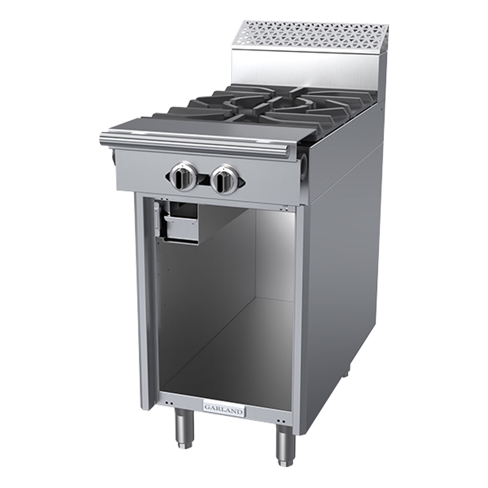 Garland C18-7S 18" 2 Burner Gas Range w/ Storage Base, Liquid Propane