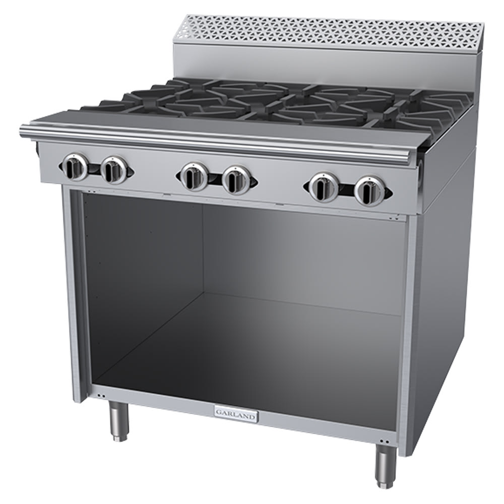 Garland C36-6S 36" 6 Burner Gas Range w/ Storage Base, Natural Gas
