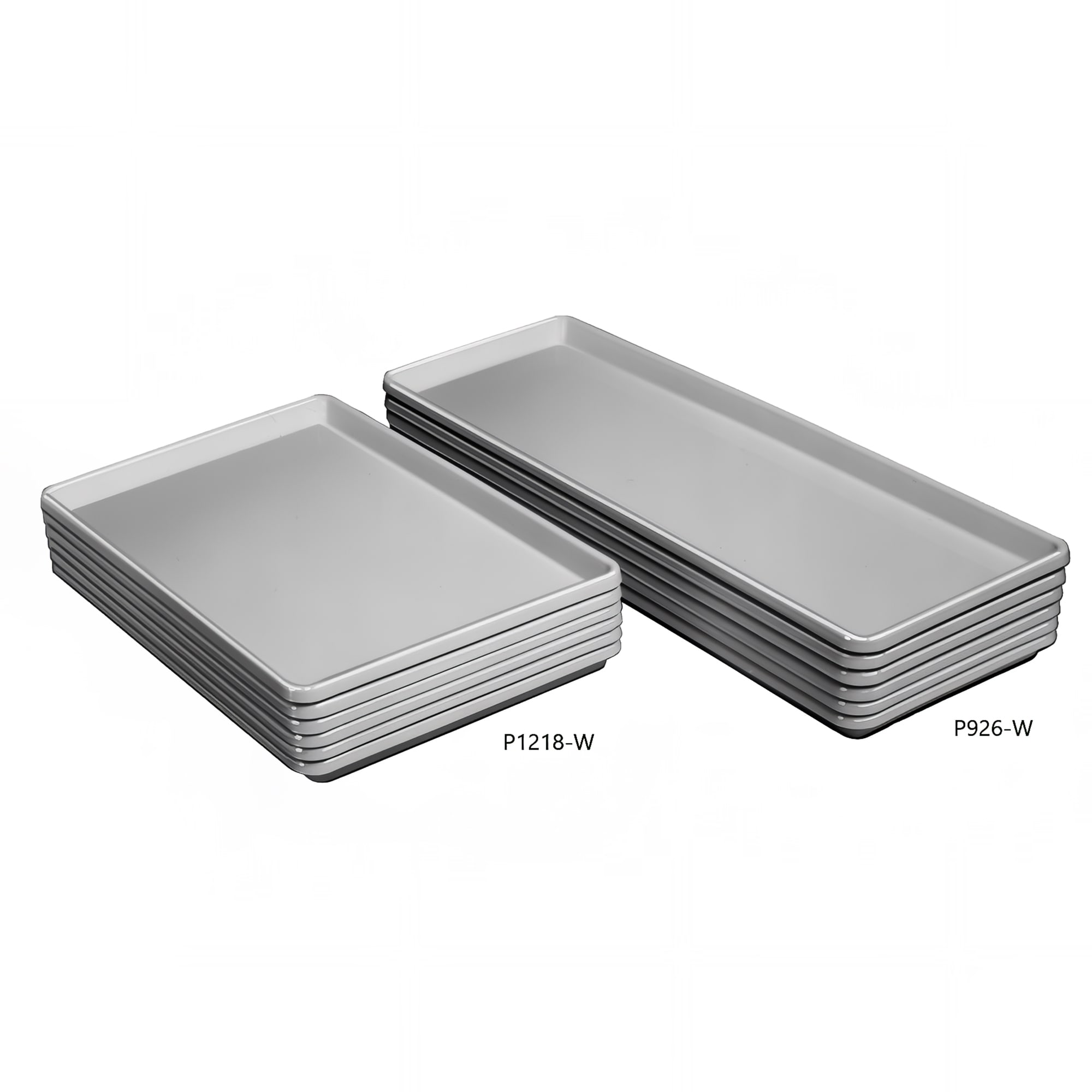 Channel Rectangular Market Display Tray - 12 1/2" x 30" x 3/4", White ...