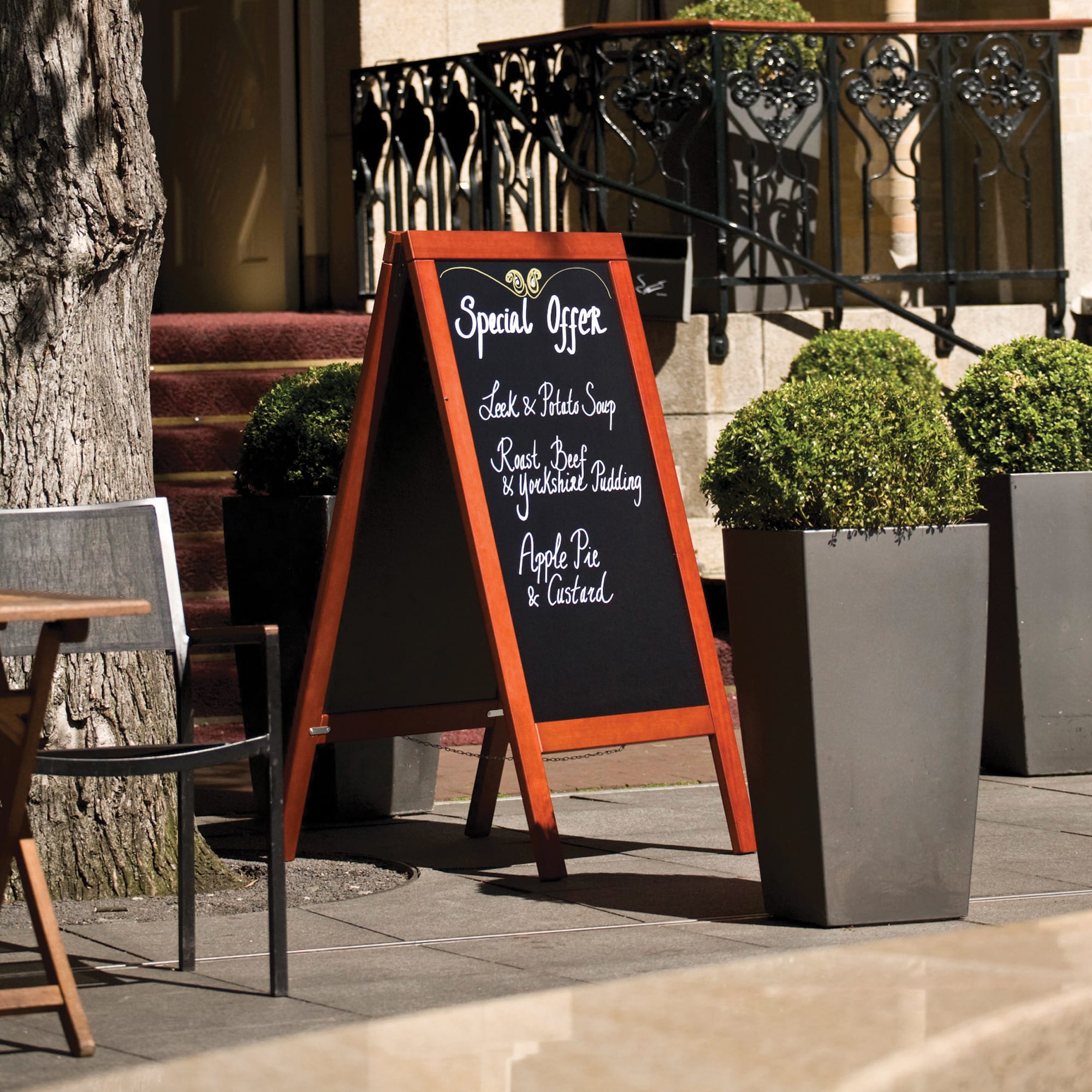 American Metalcraft SBSM135 Large Sandwich Board w/ Double Side, 28 1/8 ...