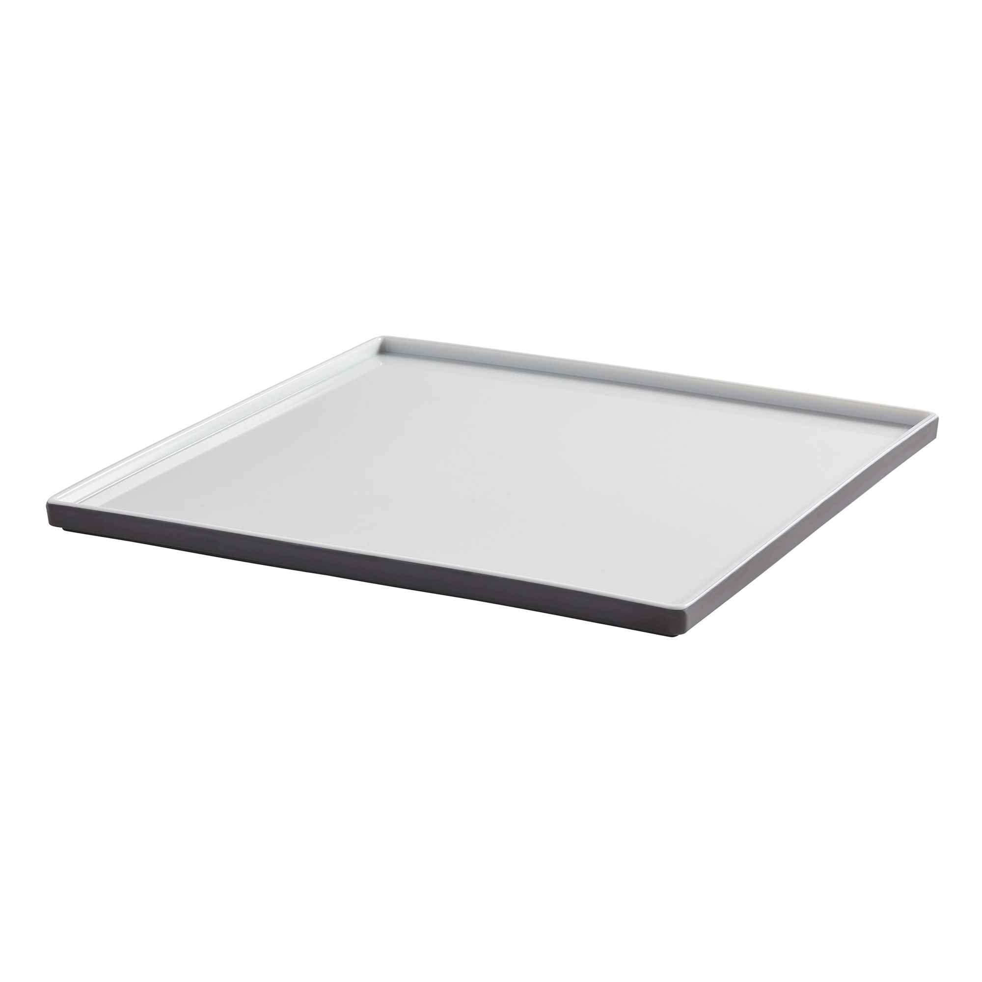American Metalcraft UPS11GE 11" Square Melamine Plate, Graphite