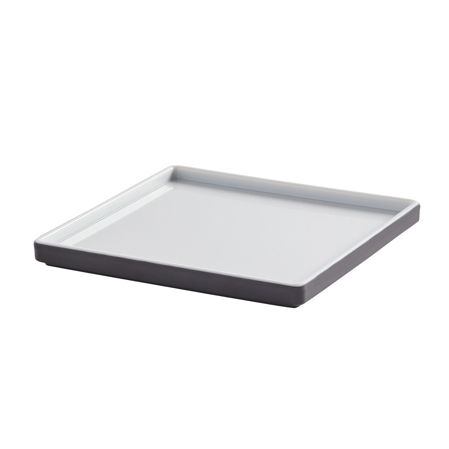 American Metalcraft UPS6GE 6" Square Melamine Plate, Graphite