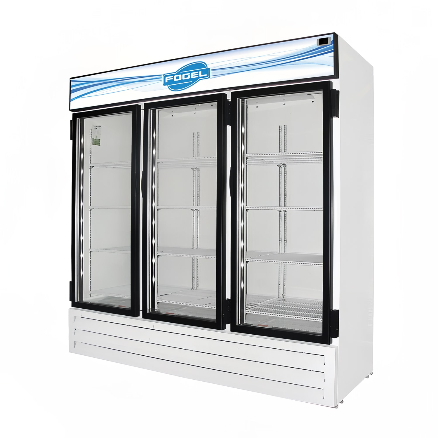 Fogel CR-65-HC-US 78" Two Section Glass Door Merchandiser - (3) Left ...