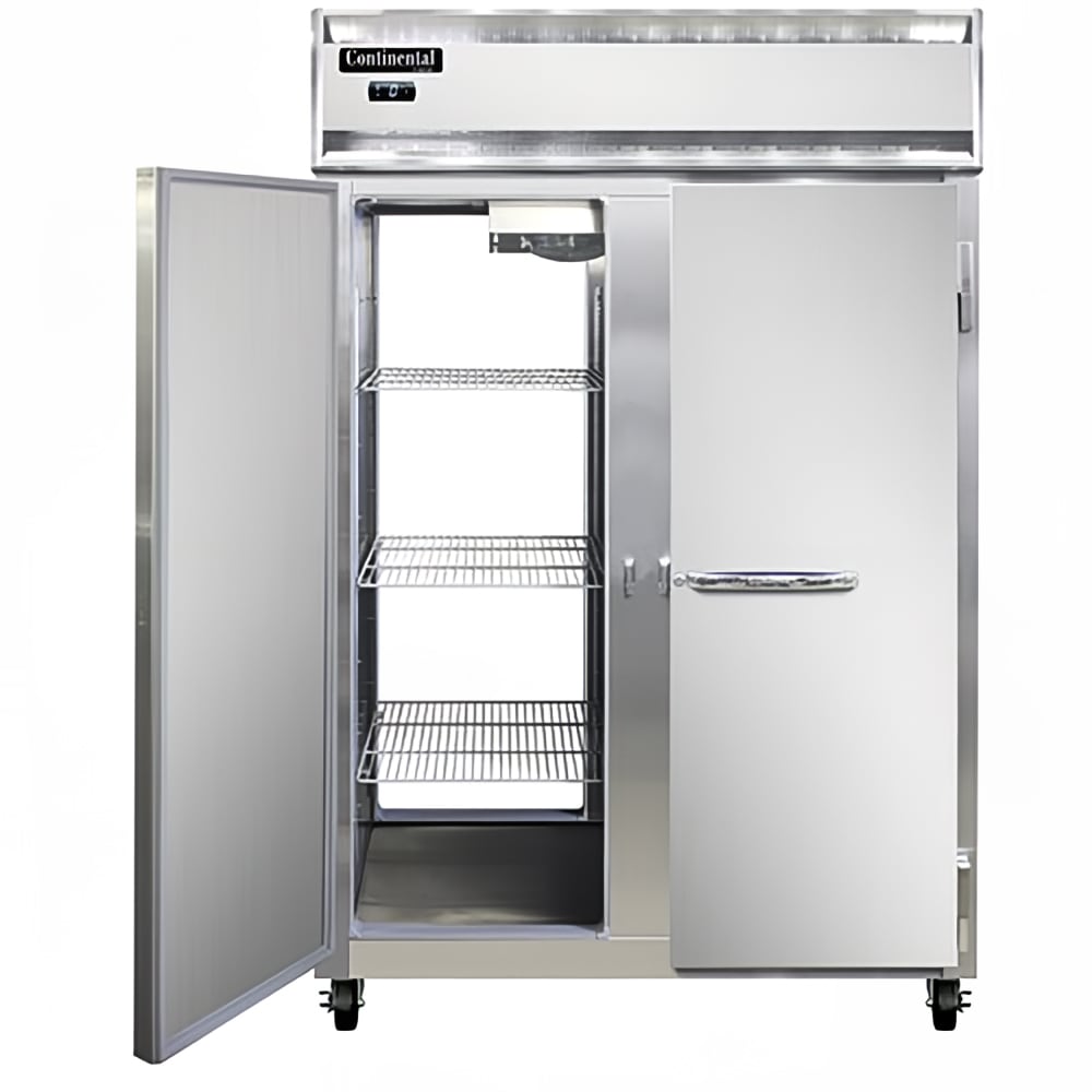 Continental 2FNSSPT 52" Two Section Pass Thru Freezer, (4) Left/Right ...