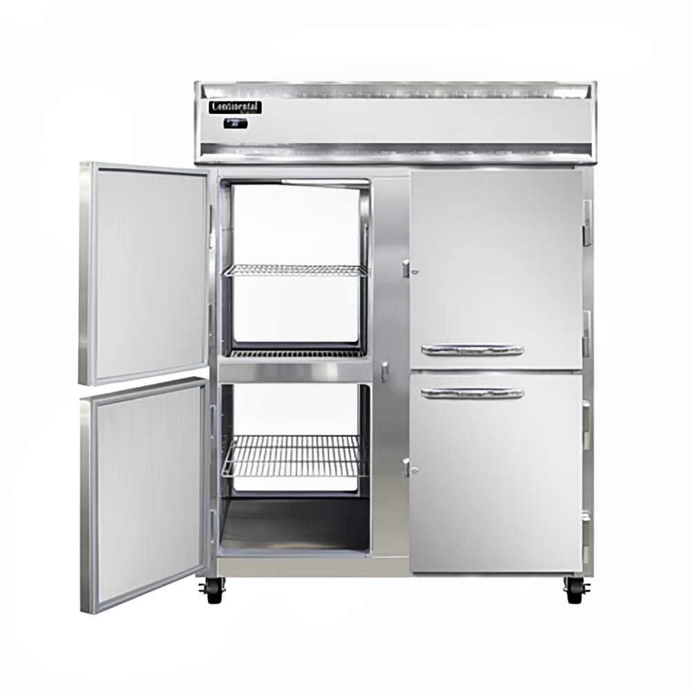 Continental 2FENSAPTHD 57" Two Section Pass Thru Freezer, (8) Left ...