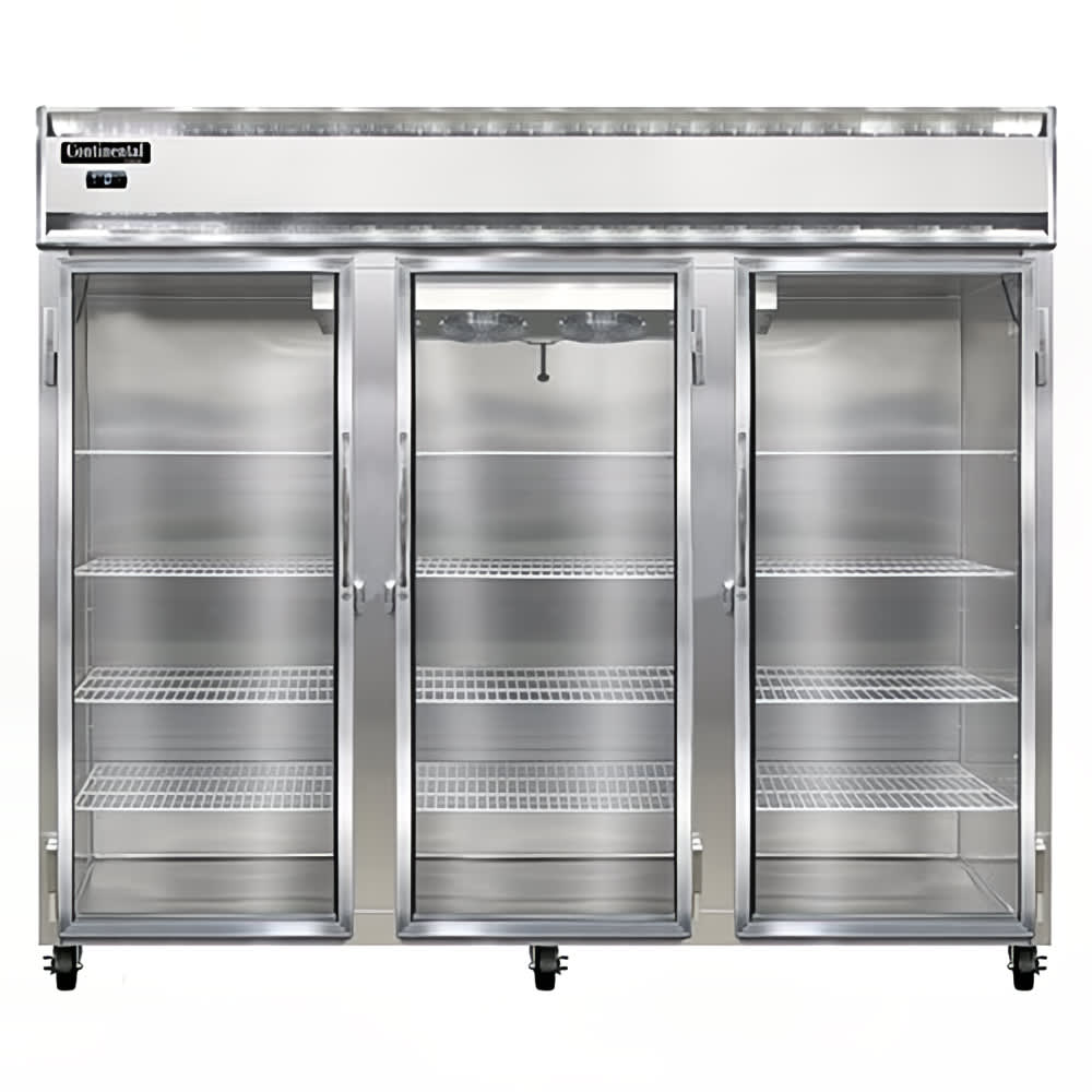 Continental 3FENSSGD 85 1/2" Three Section Reach In Freezer, (3) Left ...