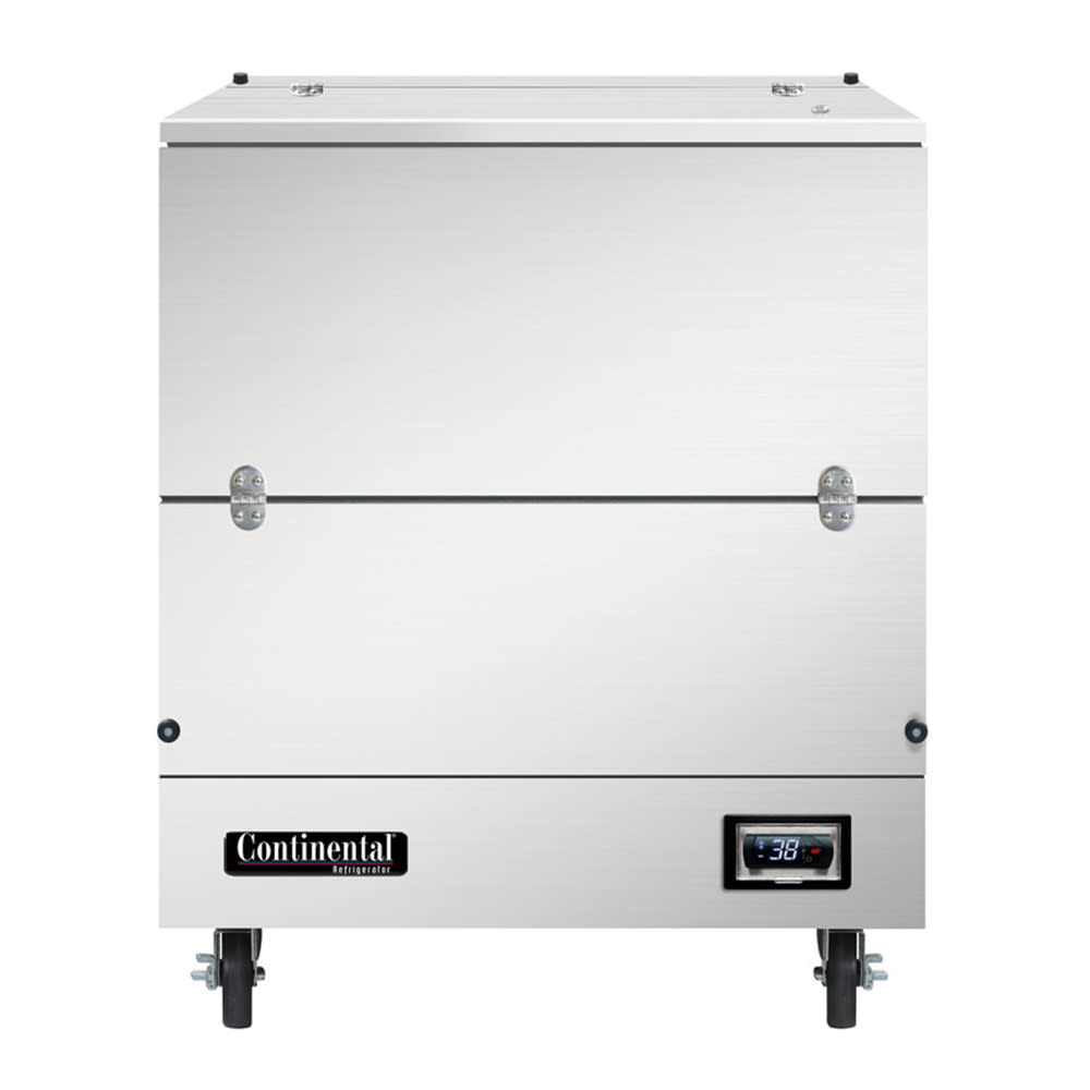 Continental MC3NSSSCW Milk Cooler w/ Top & Side Access - (512) Half ...