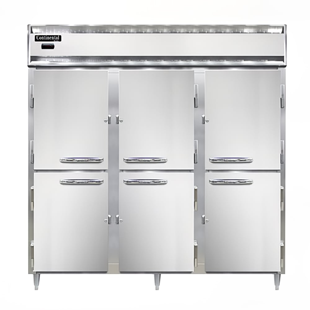 Continental DL3W-SA-PT-HD Full Height Insulated Mobile Heated Cabinet w ...