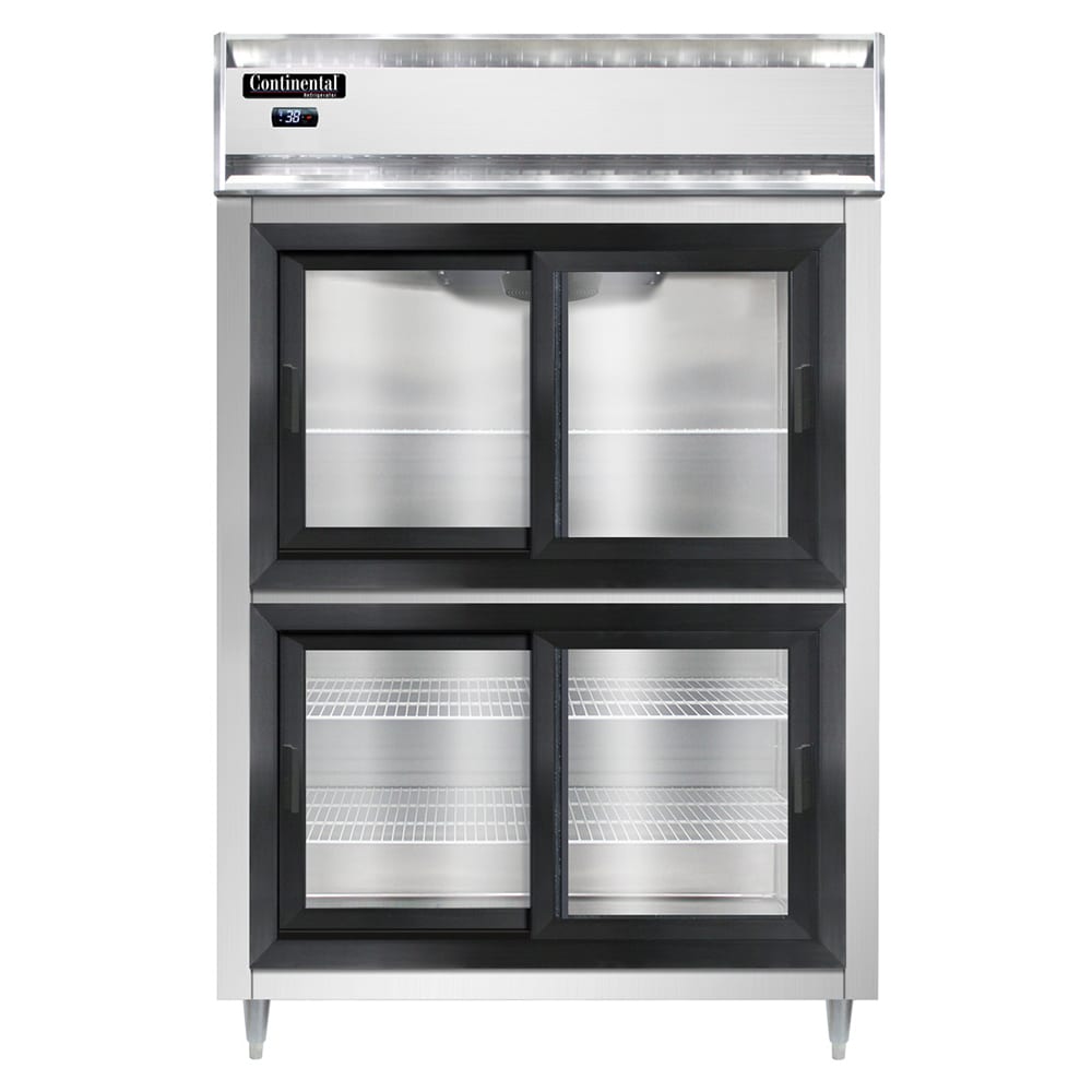 Continental D2RSNSGDHD 52" Two Section Reach In Refrigerator, (4 ...