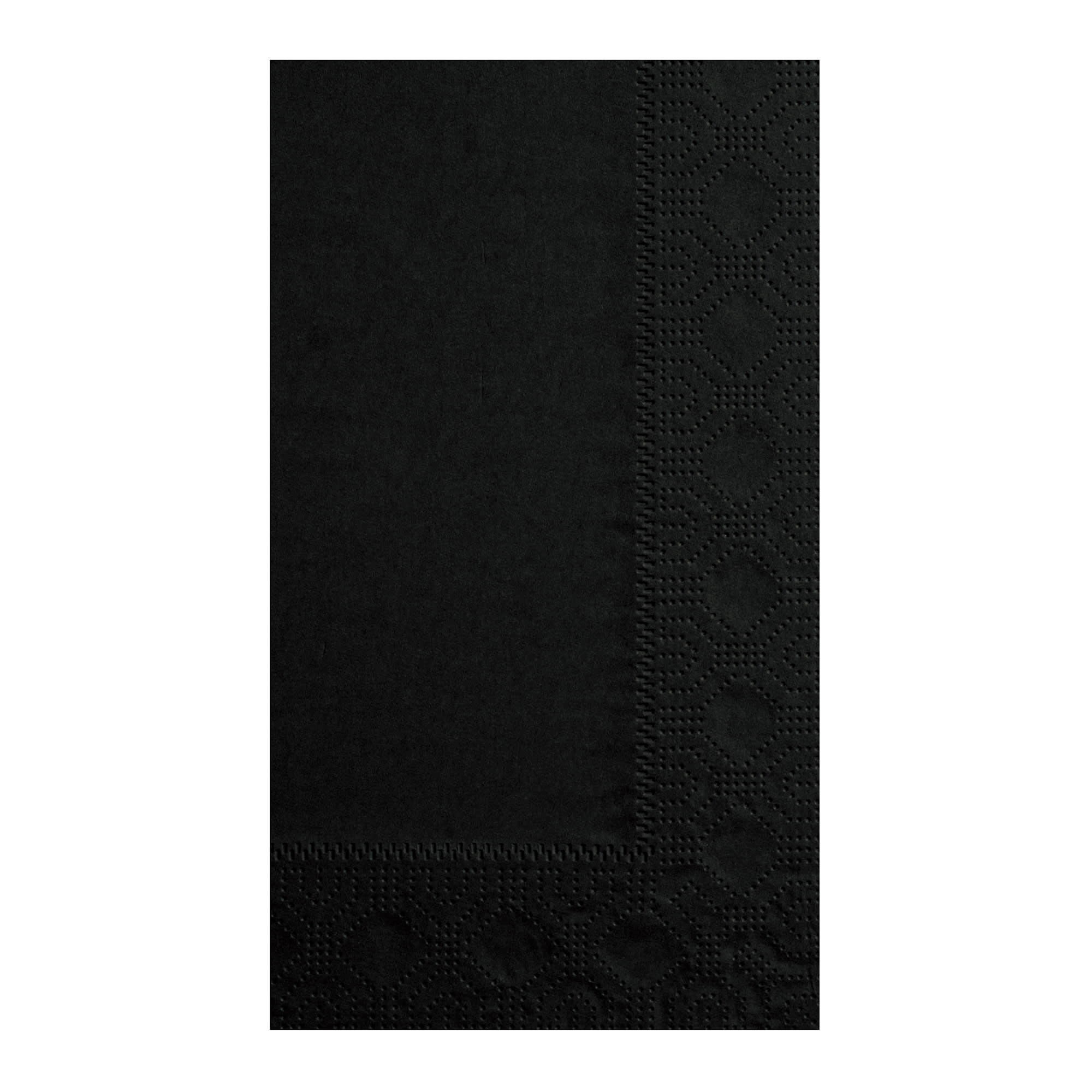 Hoffmaster 1/8 Fold Dinner Napkins - 2 ply, Black (180513)