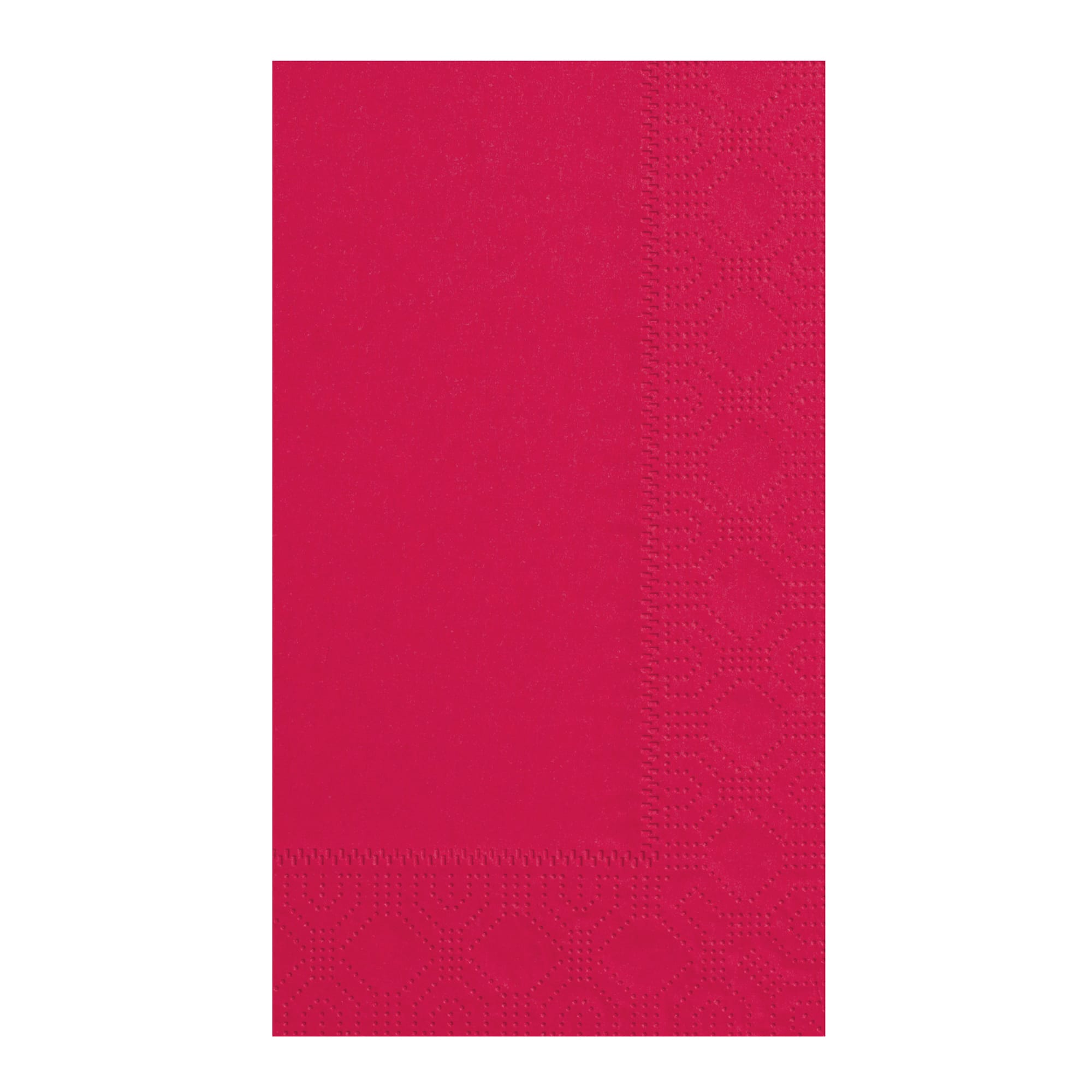 Hoffmaster 1/8 Fold Dinner Napkins - 2 ply, Red (180511)