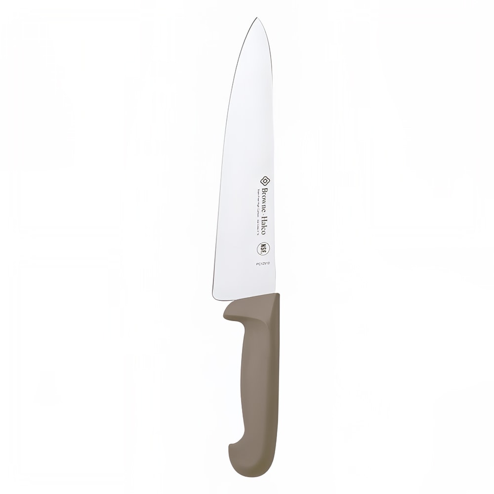 Browne ColorCode Cook's Knife, 10" Rigid Blade, Plastic Handle, Tan ...