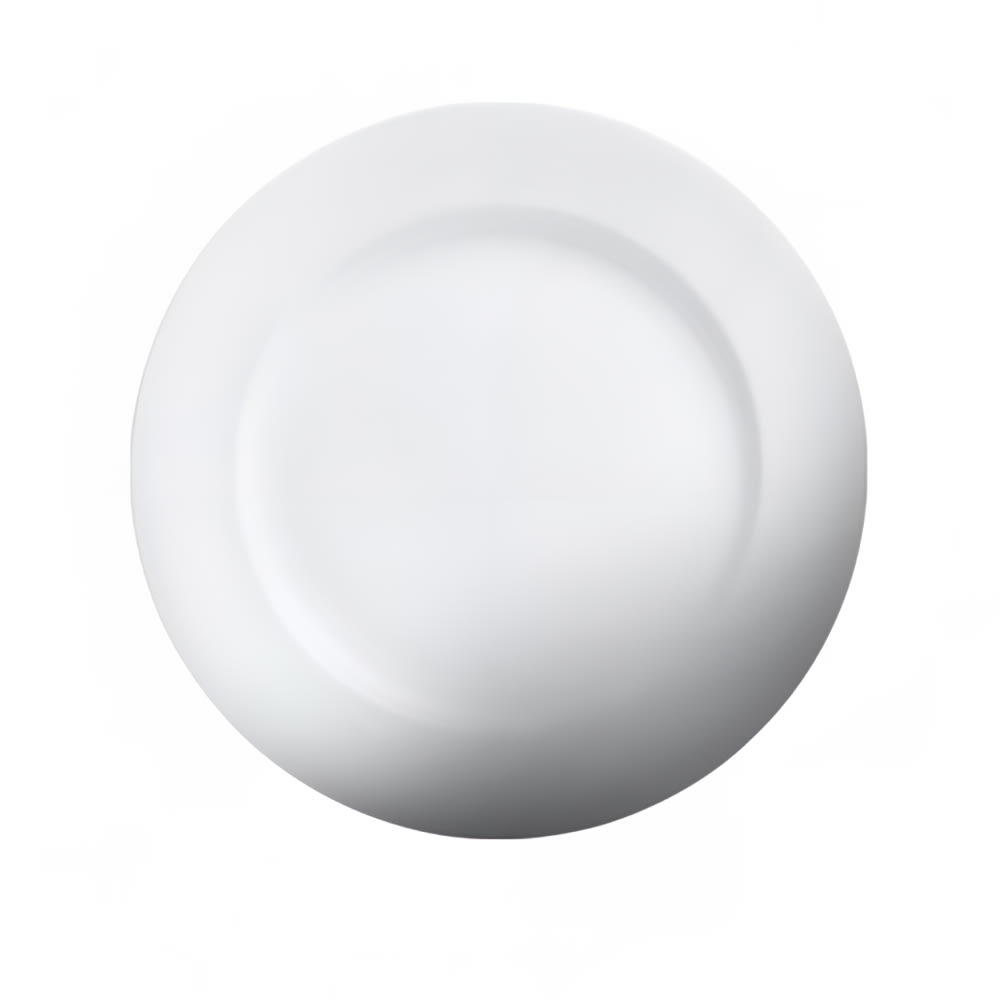 Cameo China 6 1/4" Round Imperial Medium Rim Plate - Ceramic, White ...