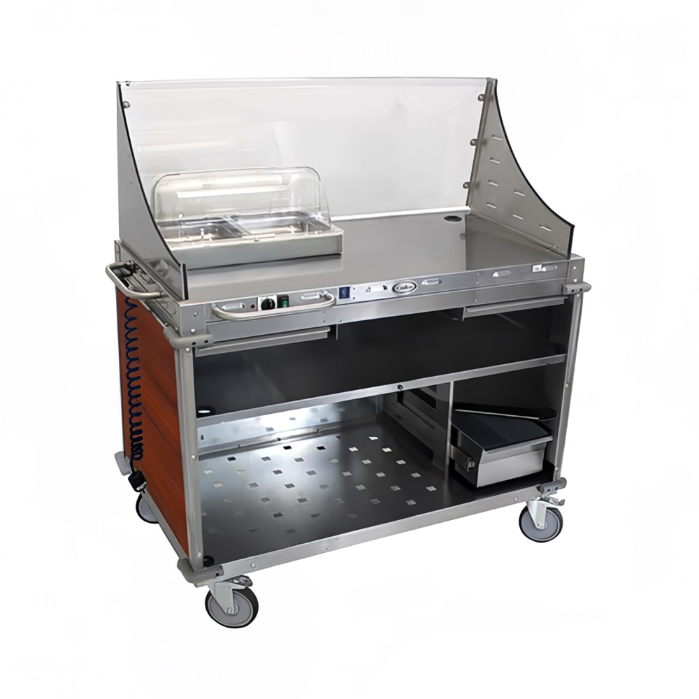 Cadco CBC-DC-L5 55 1/2" Mobile Demo/Sampling Cart w/ (2) Drawers ...