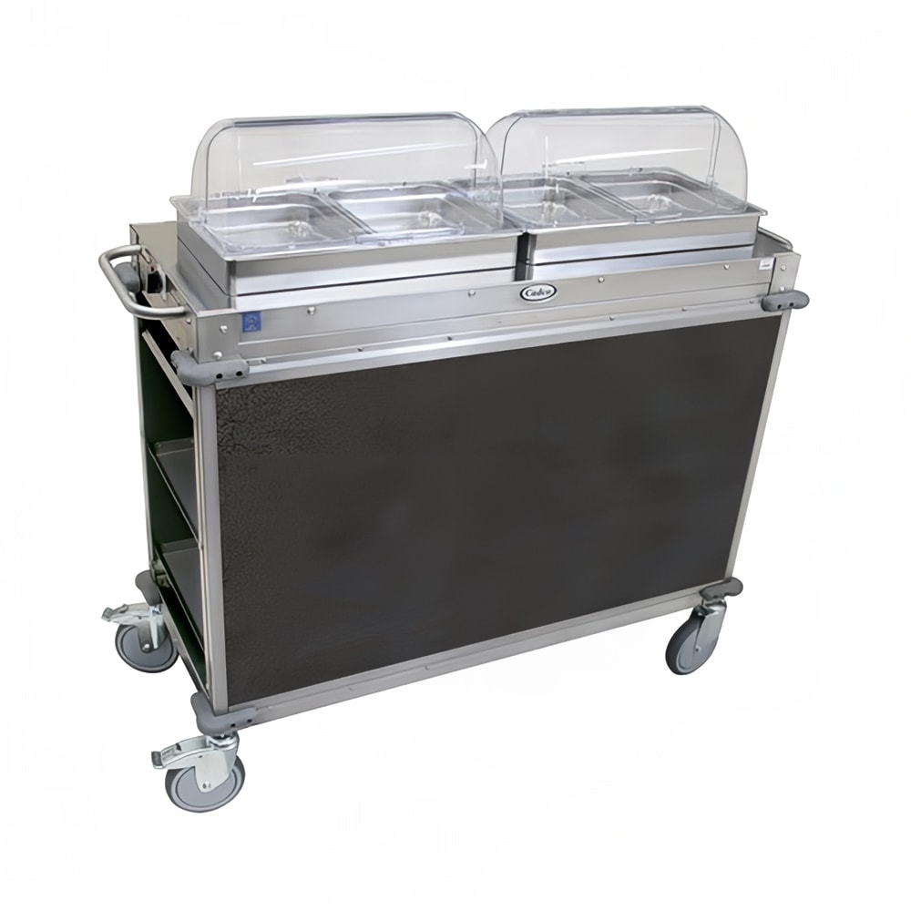 Cadco CBC-HH-L3 55 1/2" Hot Food Table w/ (2) Wells & Enclosed Base, 120v