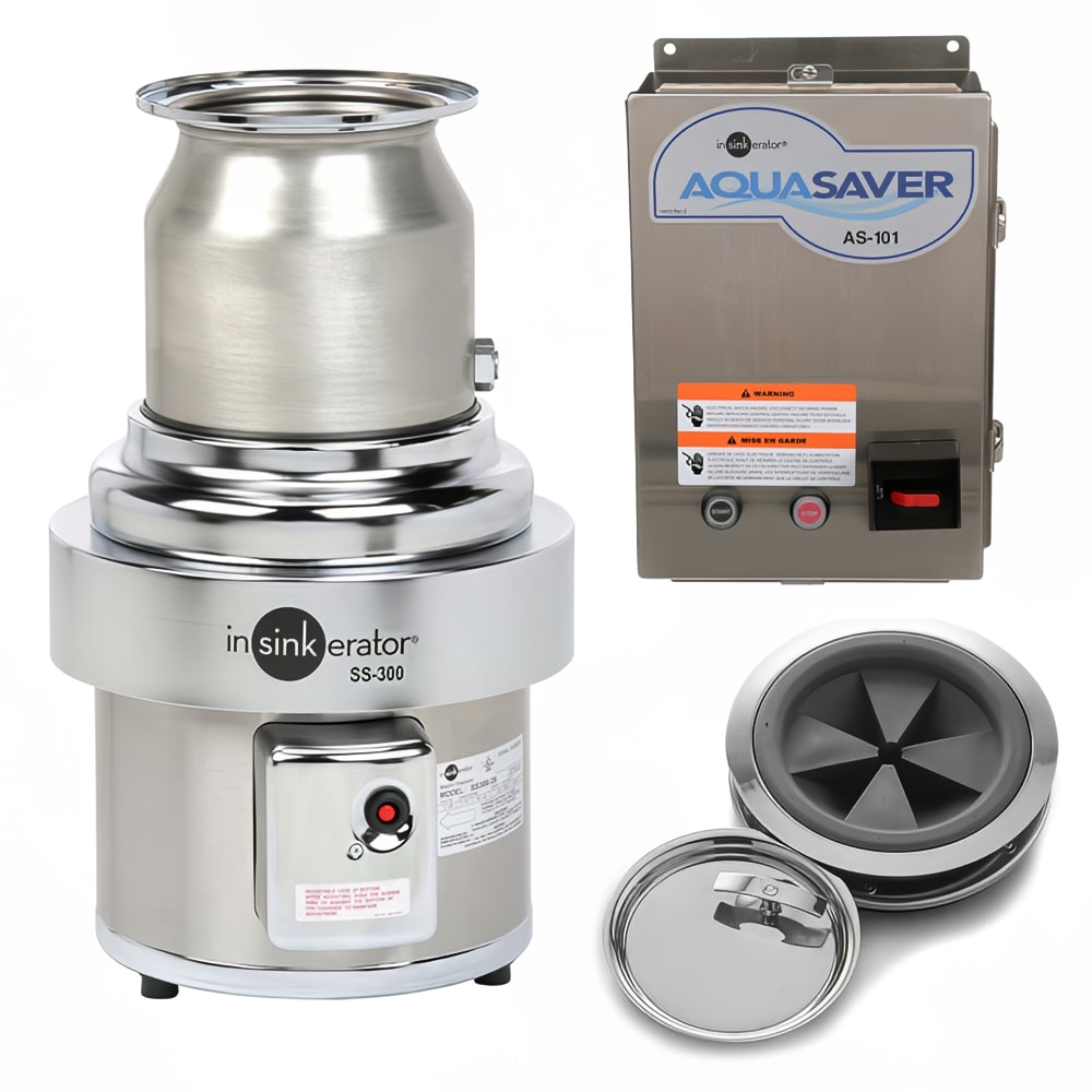 InSinkErator SS-300-7-AS101 Disposer Package w/ #7 Adapter & AS101 ...