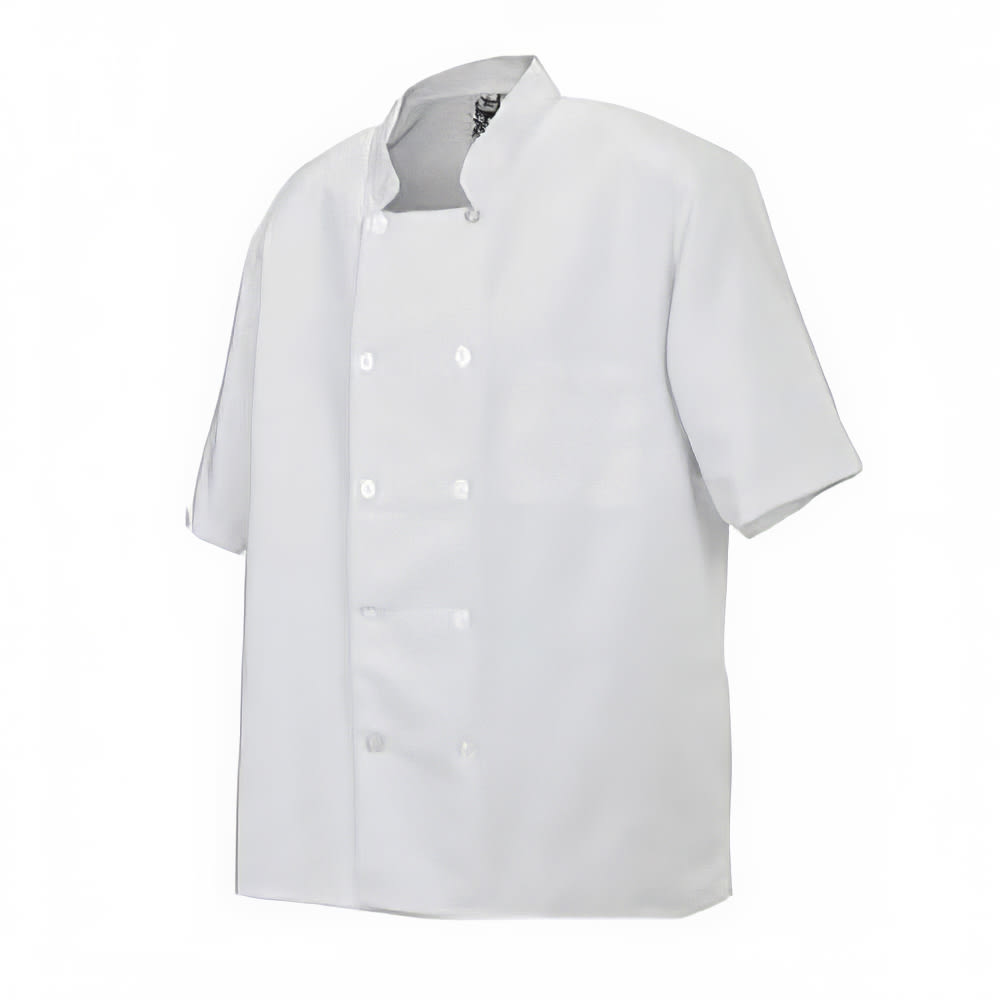 Chef Revival Twill Chef Coat, Double Breasted, Short Sleeve, White ...