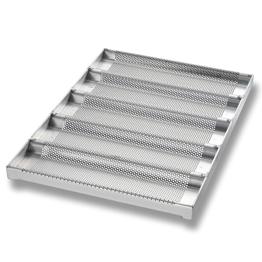 Chicago Metallic Sub Sandwich Roll Pan, Makes (5) 12 1/2" x 3" Half ...
