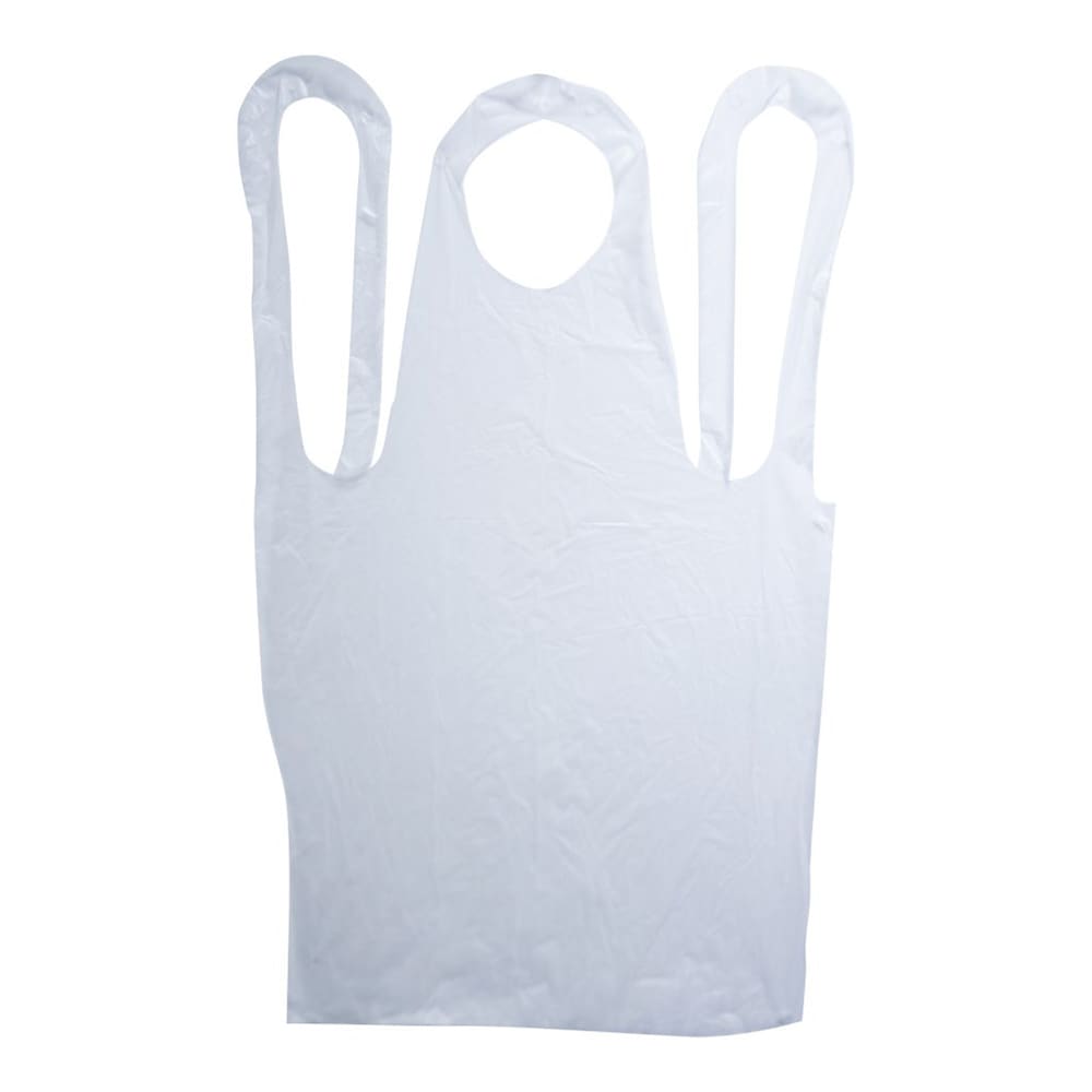 Handgards Valugards Disposable Embossed Poly Apron - 28" x 46", White ...