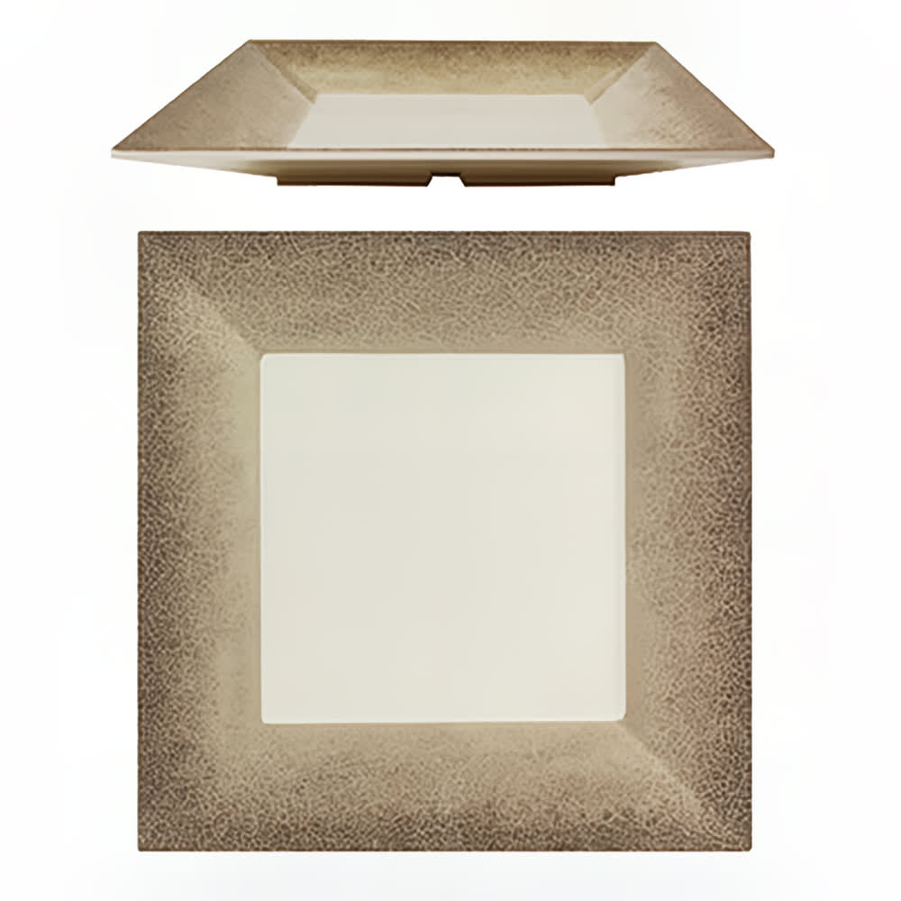 Thunder Group SD3210J 10" Square Melamine Dinner Plate, Beige