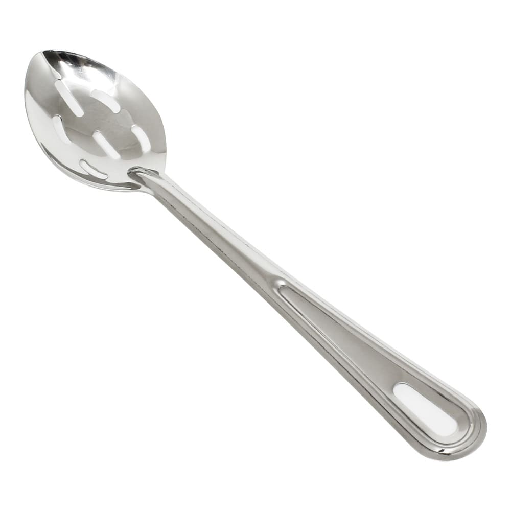Thunder Group SLSBA112 11" Slotted Basting Spoon, Stainless