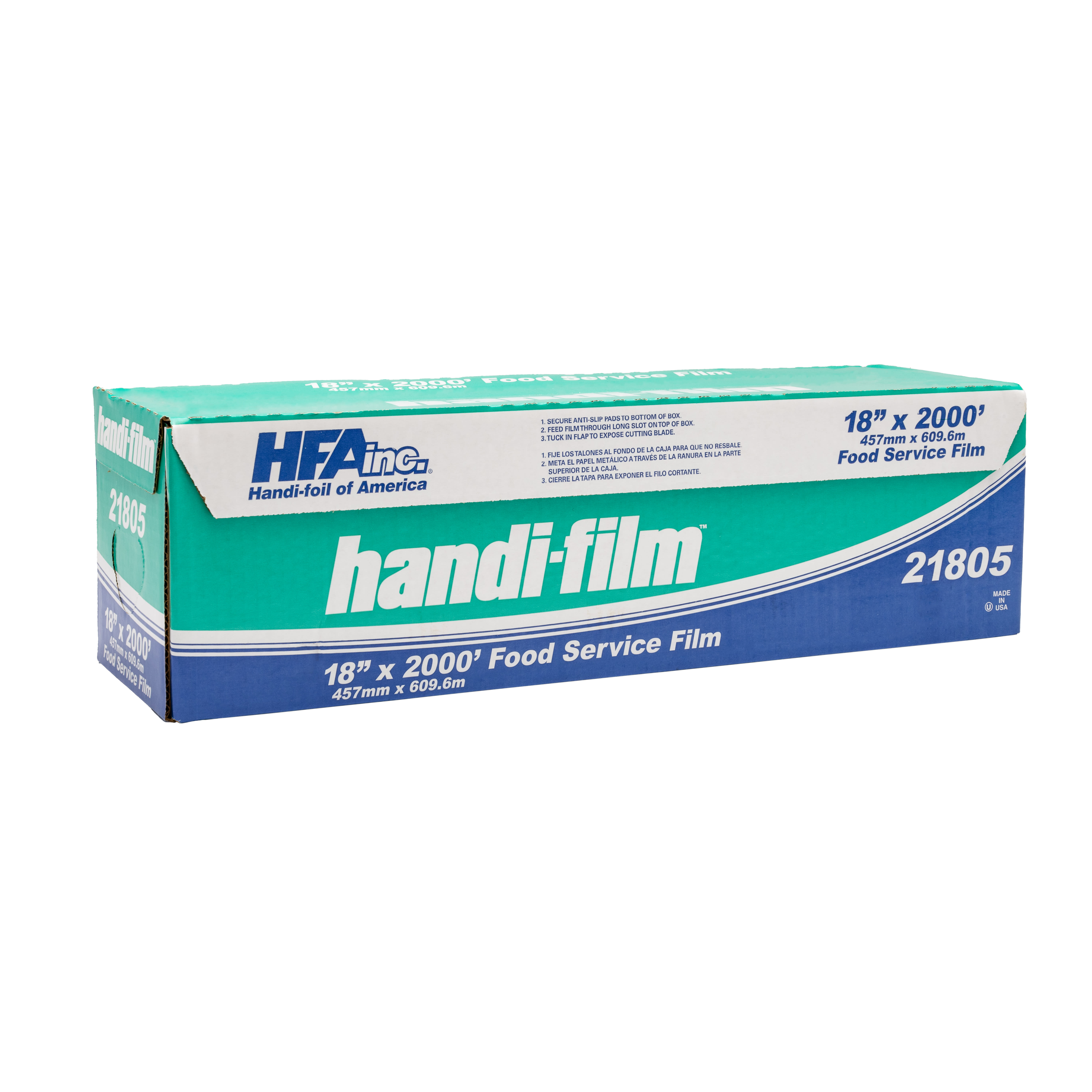 Handi-Foil Handi-Film Foil Roll w/ Slide Cutter - 18" x 2000' (21805)