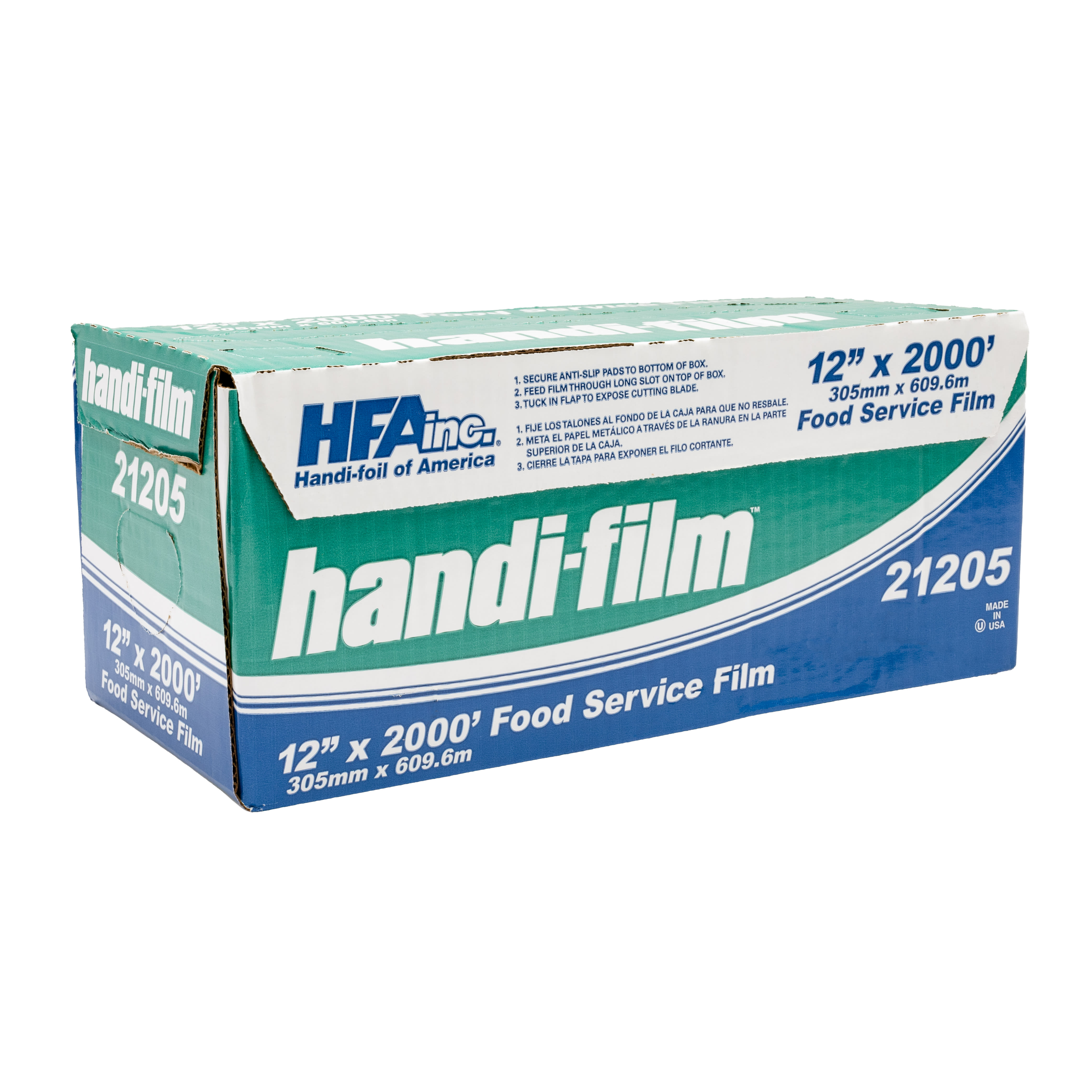 Handi-Foil Handi-Film Foil Roll w/ Slide Cutter - 12" x 2000' (21205)