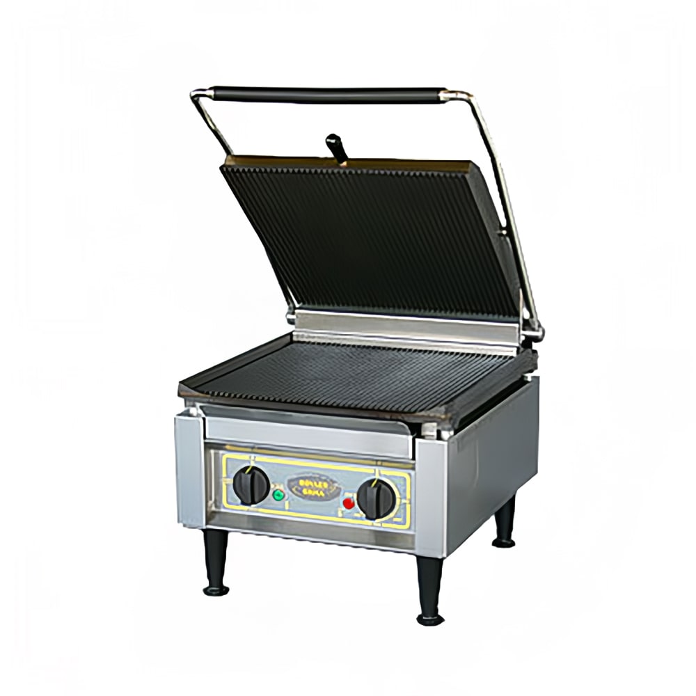 Equipex PANINI XL Single Commercial Panini Press w/ Cast Iron Smooth ...