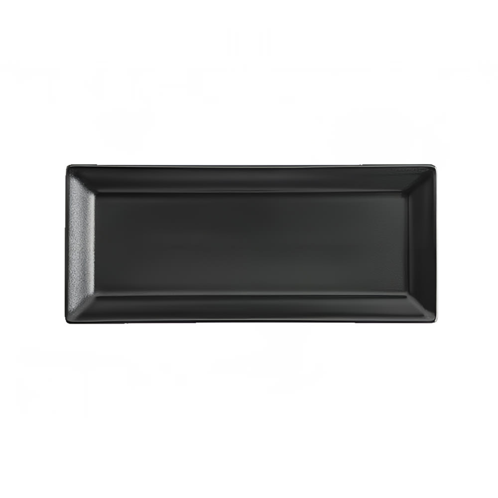 Hall China 12" x 6" Rectangular Foundry Platter - China, Black ...